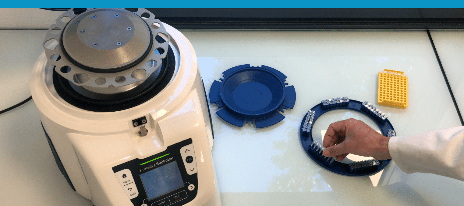 Precellys Evolution's optimal efficiency with Precellys Lysing Kit 96WP - Bertin Technologies