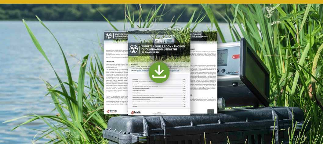 Simultaneous Radon/Thoron discrimination with the AlphaGUARD - Bertin ...